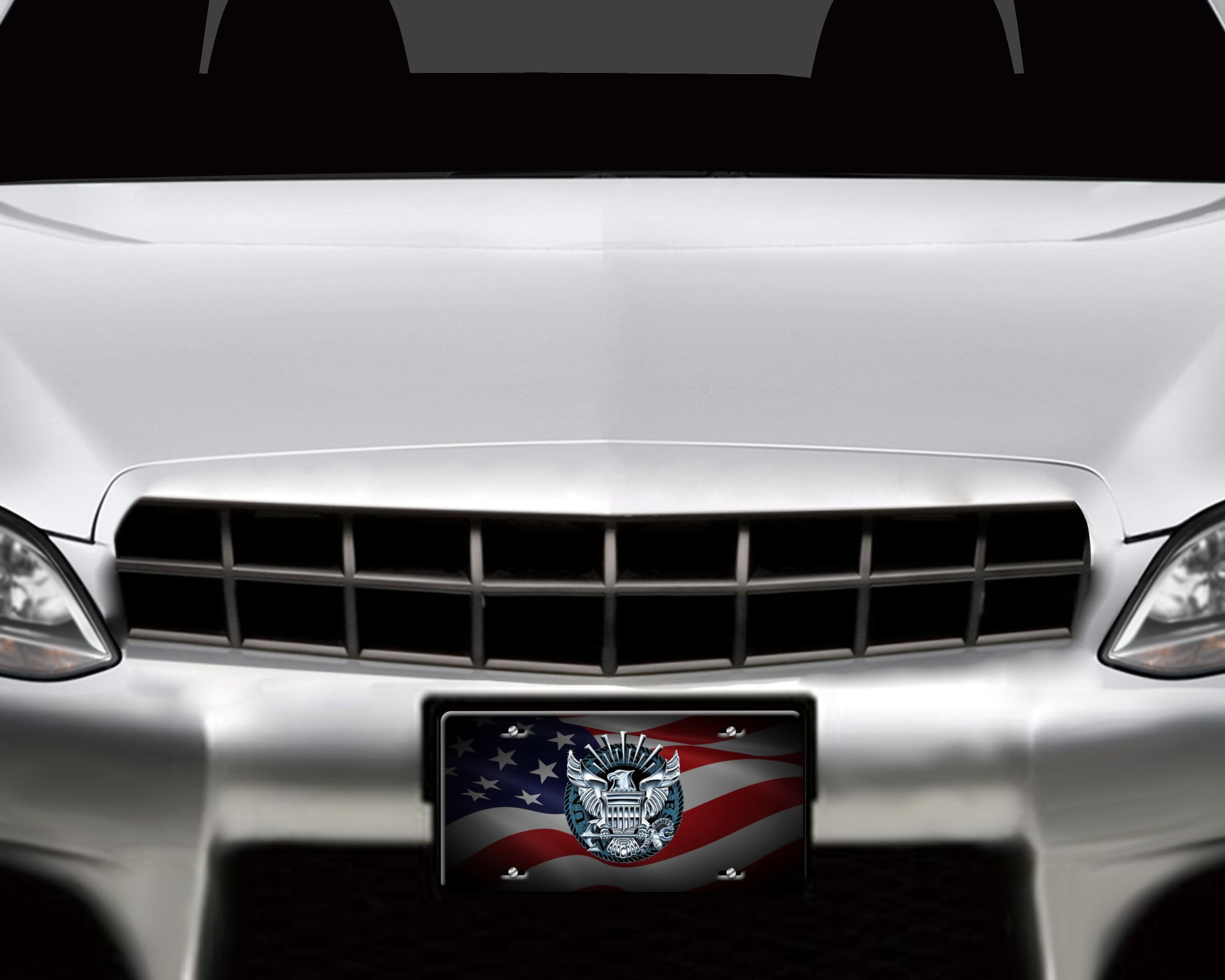 USN Navy License Plate - American Flag Military Novelty Plate - Navy ...