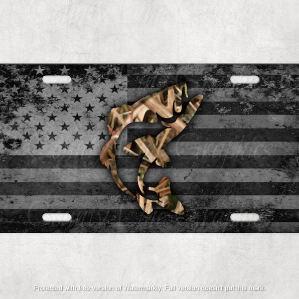 Fish License Plate - Etsy