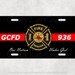 Firefighter, Fireman License Plate Public Safety Vanity Plate ...