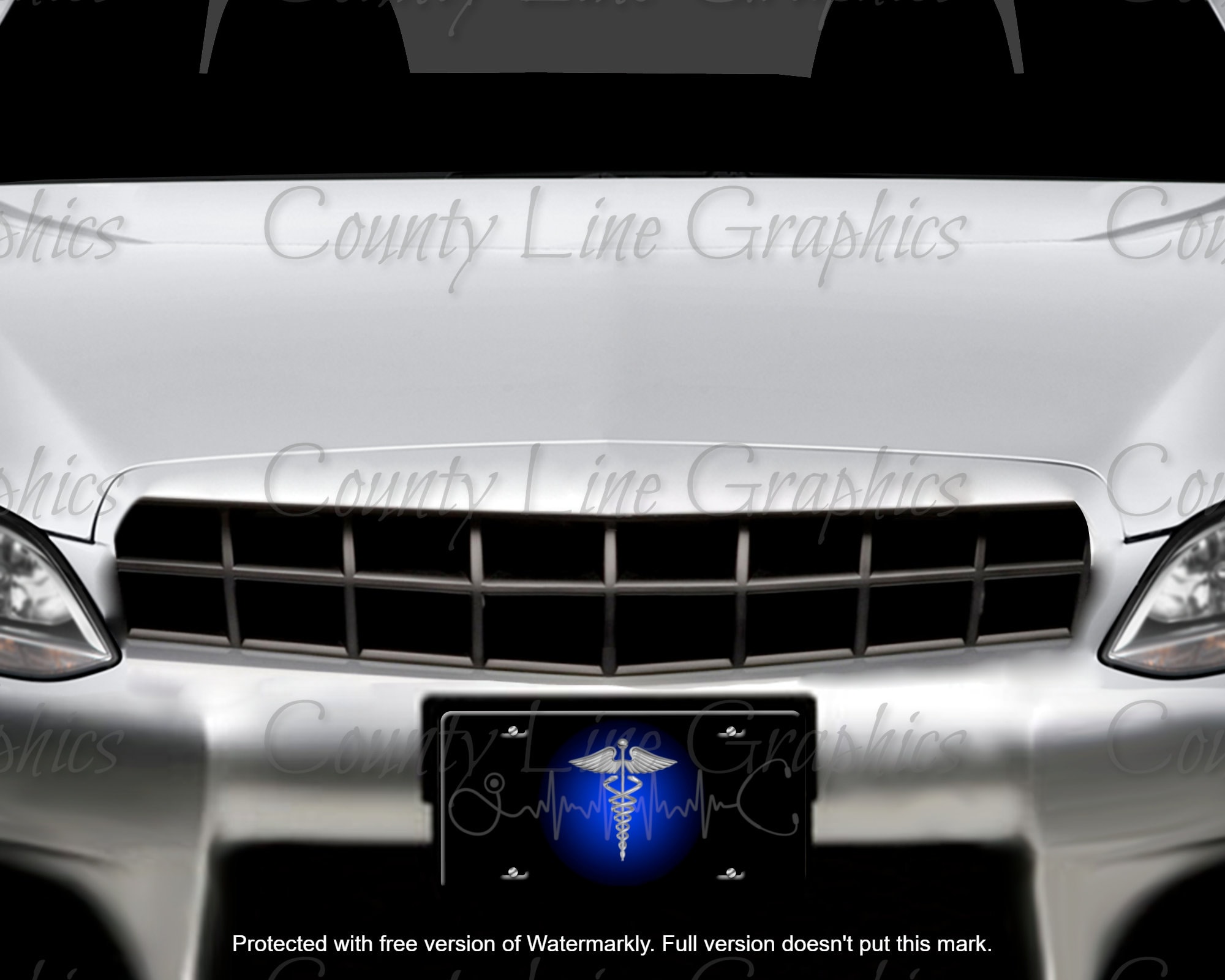 Nurse License Plate Medical Profession Car Tag Heartbeat - Etsy