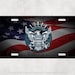USN Navy License Plate - American Flag Military Novelty Plate - Navy ...