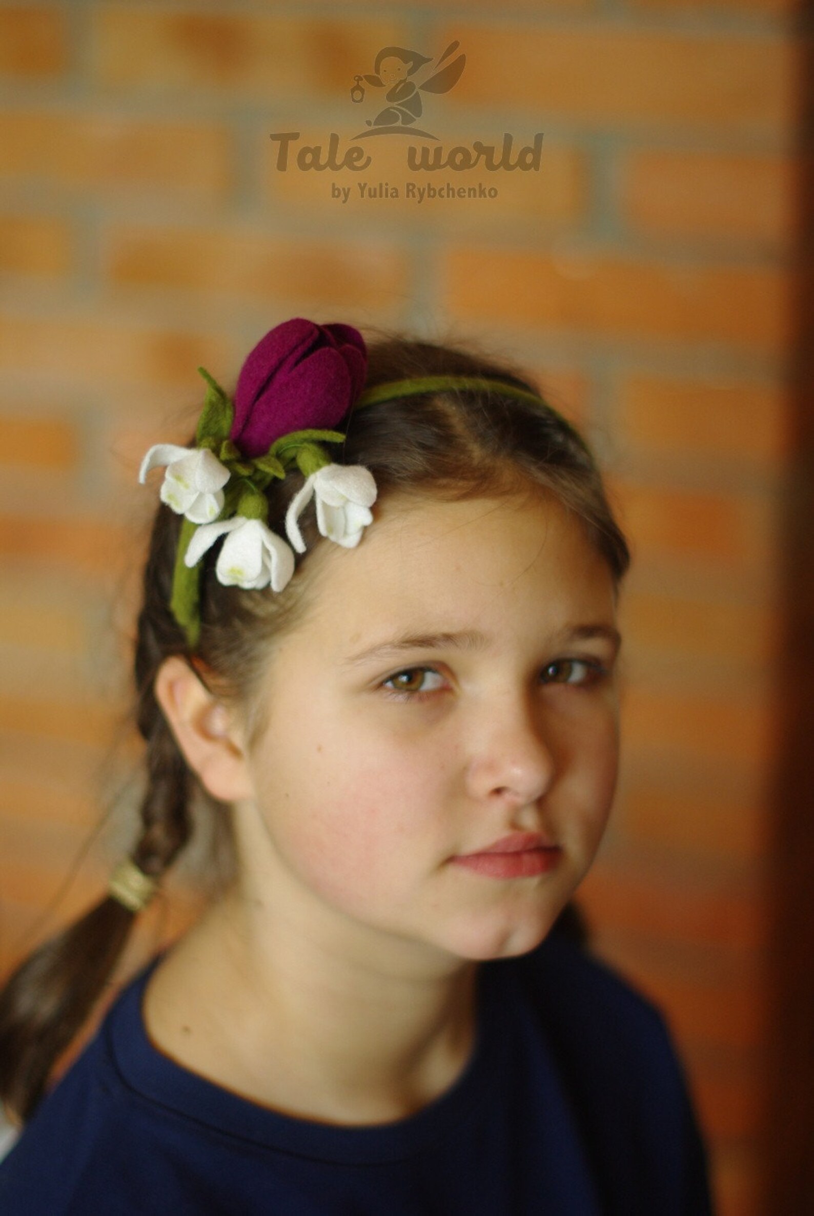 Snowdrop Crocus Felt Flowers Headband - Gift for Her - Unique Birthday ...