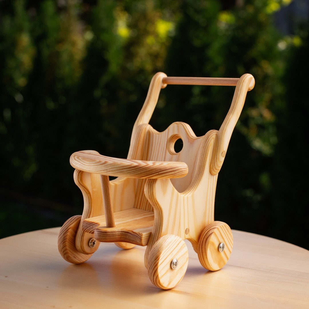 Wooden Pram for 5-9 Inches Dolls Nice Summer Gift - Etsy