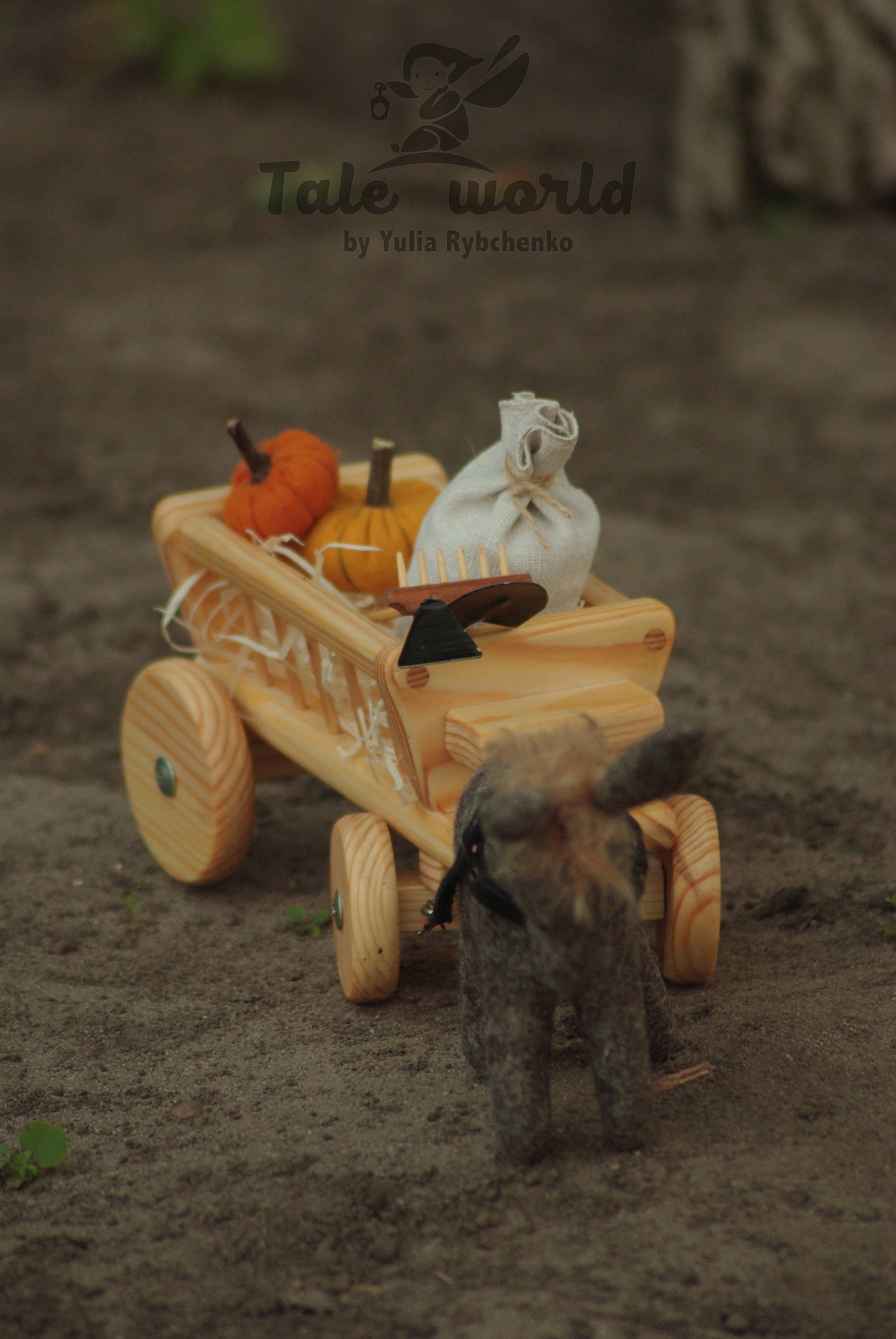 Stuffed Animal Donkey With Wood Cart Supernatural Gifts - Etsy