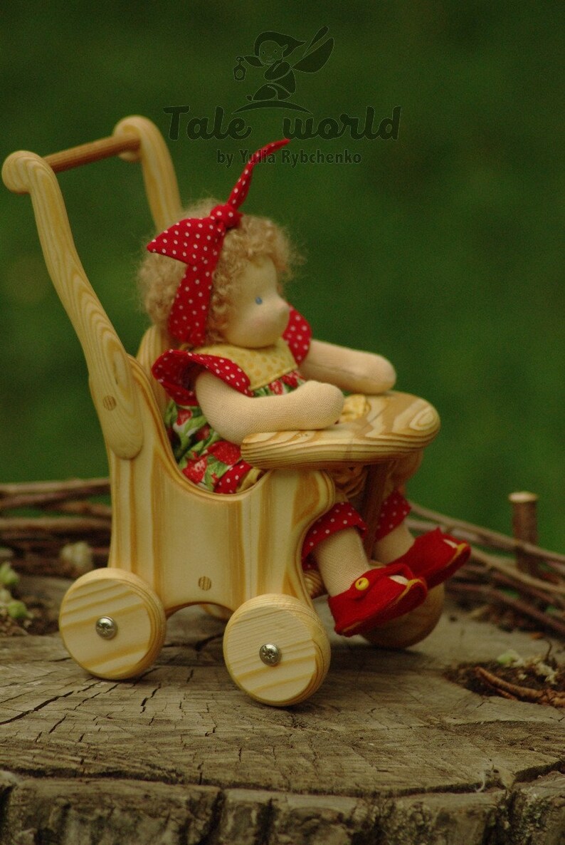 Wooden Pram for 5-9 Inches Dolls Nice Christmas Gift - Etsy