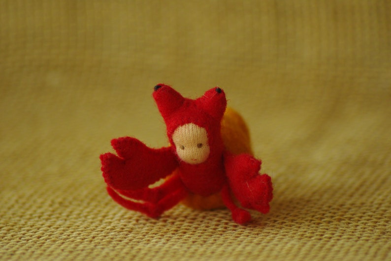 Hermit Crab Felt Doll - Ocean Little Gifts - Nautical Decor - Waldorf ...
