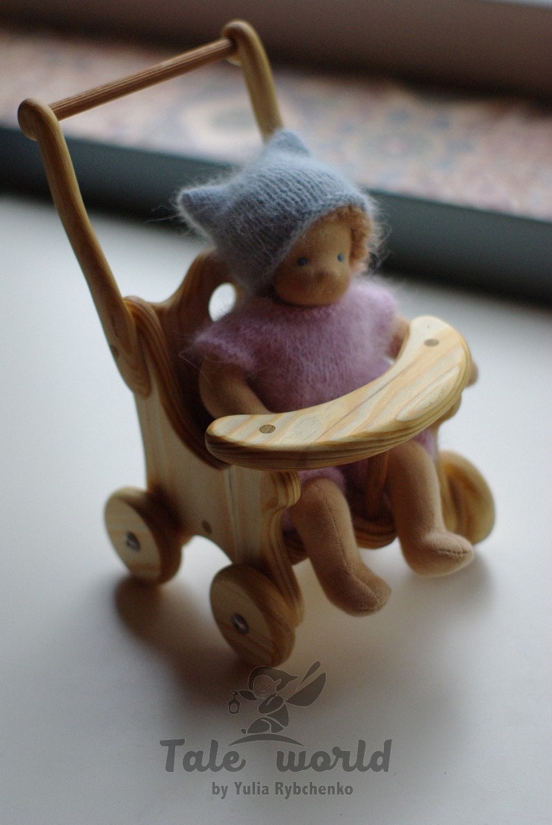Wooden Pram for 5-9 Inches Dolls Nice Christmas Gift - Etsy