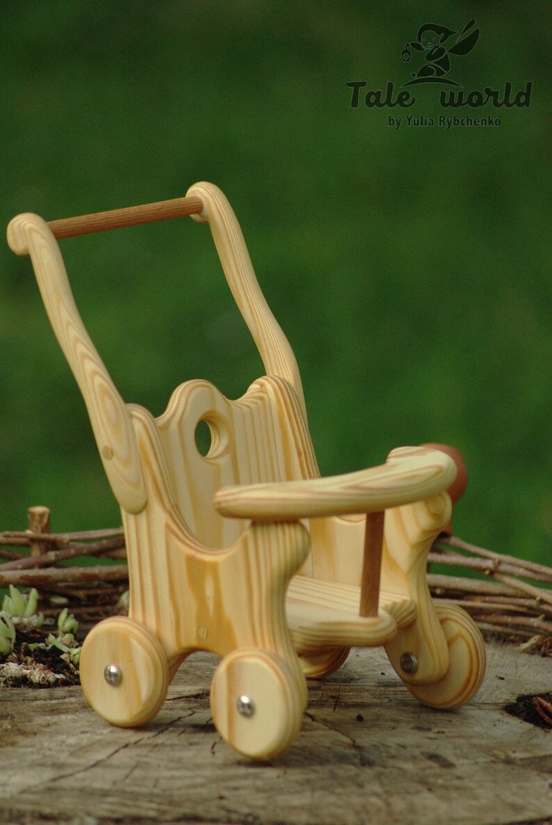 Wooden Pram for 5-9 Inches Dolls Nice Christmas Gift - Etsy