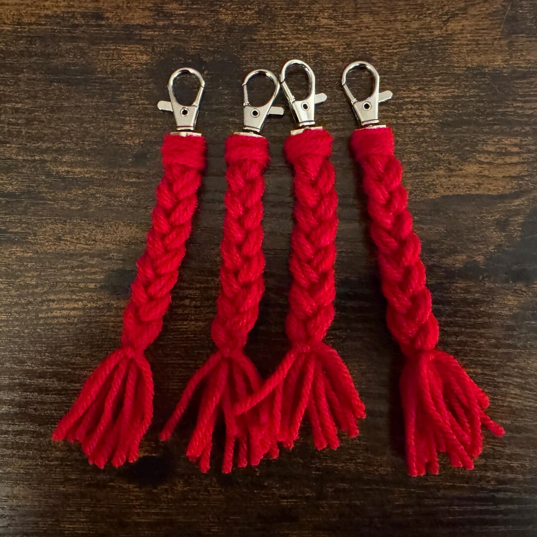 Set of 4 Norwegian Hat Braid Key Chain - Etsy