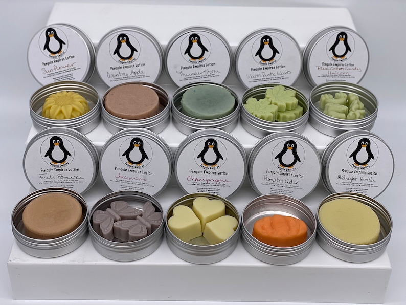 Solid Lotion Bar in Carrying Tin - Etsy