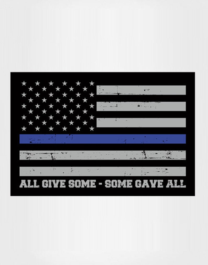 Combo Thin Blue Line Sticker 10 Pack | Etsy