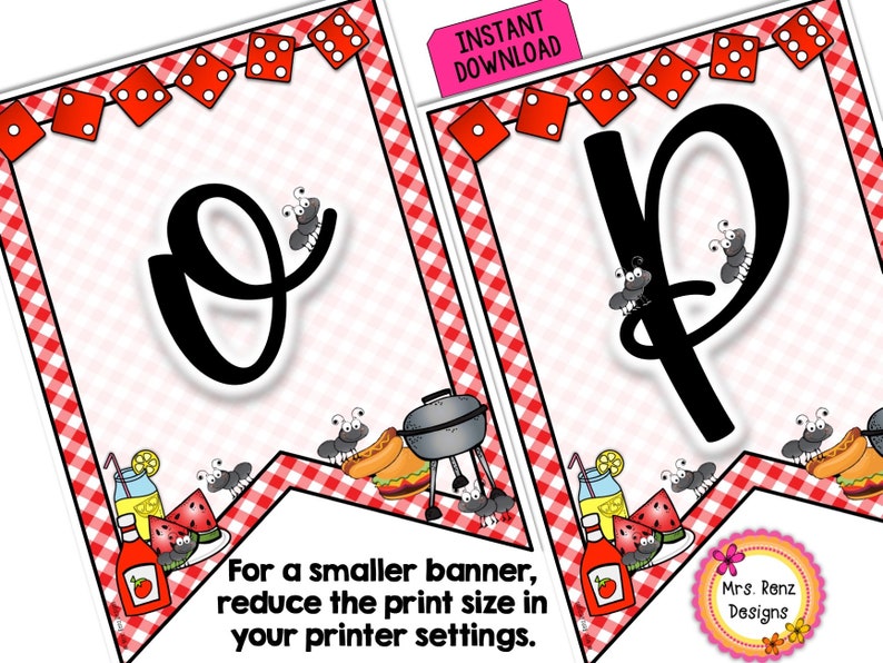 Summer Picnic Bunco Banner Printable Bunco Banner Picnic - Etsy