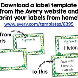 Name Tags for St. Patricks Day | Instant Download Printable on Your ...