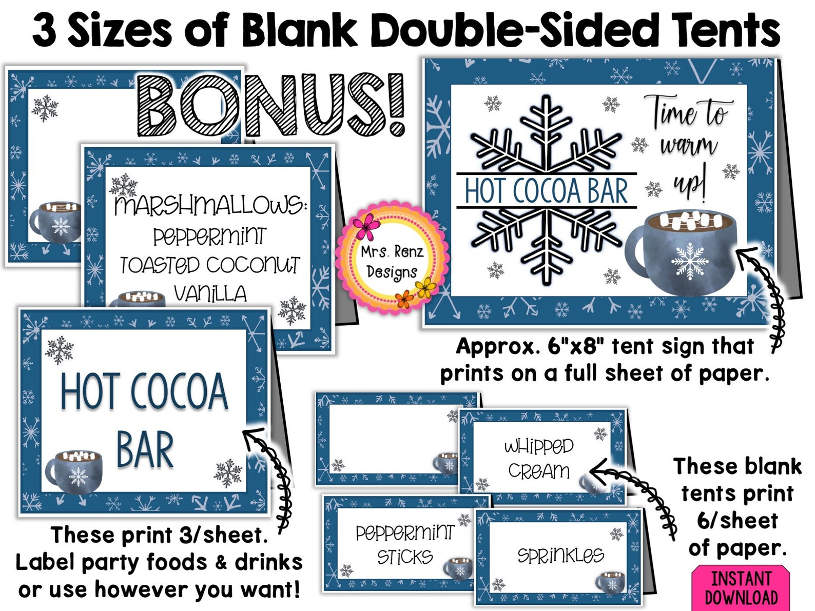 Hot Cocoa Season Bunco Bundle 28pgs Cocoa Bar Theme Scorecards - Etsy