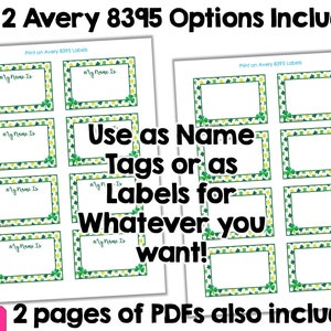 Name Tags for St. Patricks Day | Instant Download Printable on Your ...