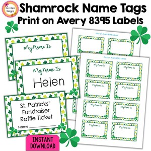 Name Tags for St. Patricks Day | Instant Download Printable on Your ...