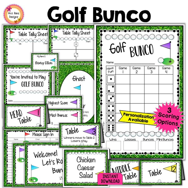 Golf Table Numbers - Etsy