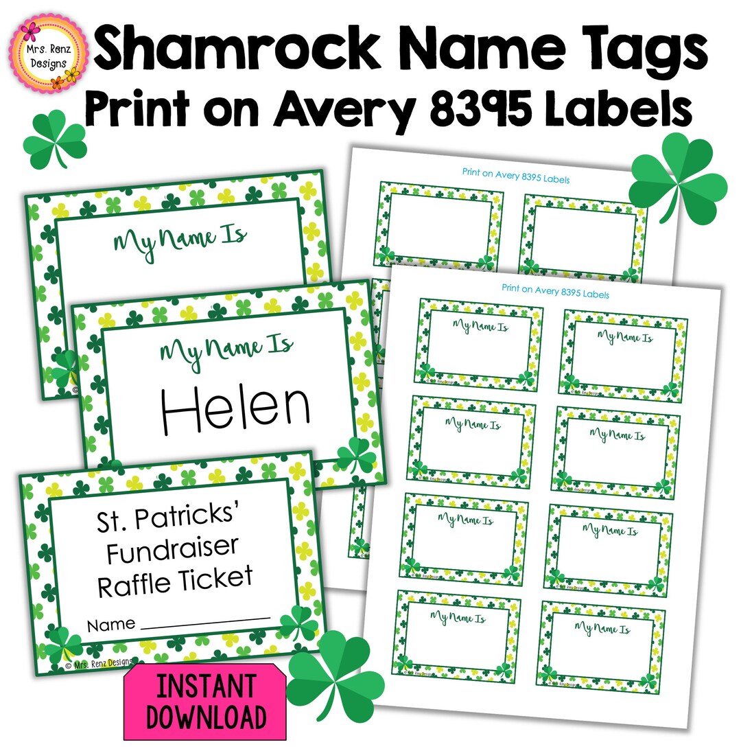 Name Tags for St. Patricks Day | Instant Download Printable on Your ...