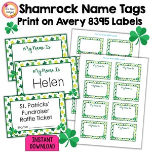 Name Tags for St. Patricks Day | Instant Download Printable on Your ...