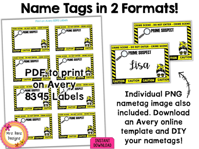 Crime Scene Bunco Party Bundle: Score Sheets, Invitations (PDF Download ...