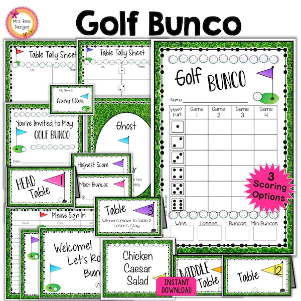 Golf Table Numbers - Etsy