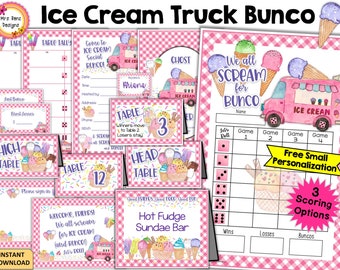Ice Cream Score Card - Etsy