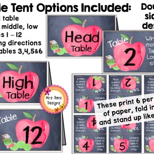 Back to School Bunco Bundle 27pgs September Bunco Score Sheets Table ...