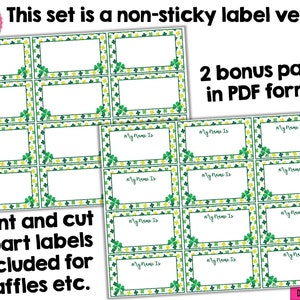 Name Tags for St. Patricks Day | Instant Download Printable on Your ...