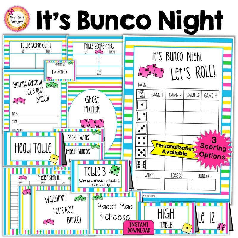Bunco - Etsy