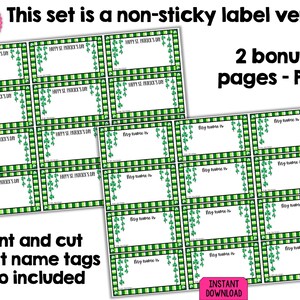 St. Patrick's Day Name Tags You Can Print From Home on Avery 8395 ...