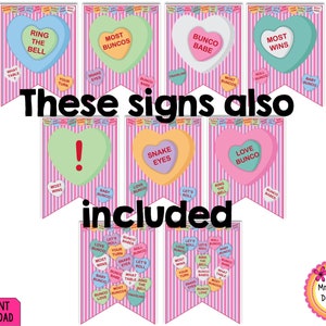 Bunco Banner for Valentine's Day - Valentine's Day Bunco Printable ...