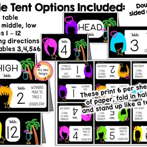 Wigged Out Bunco Bundle 27pgs Wig Themed Scorecards Tally Sheets Table ...