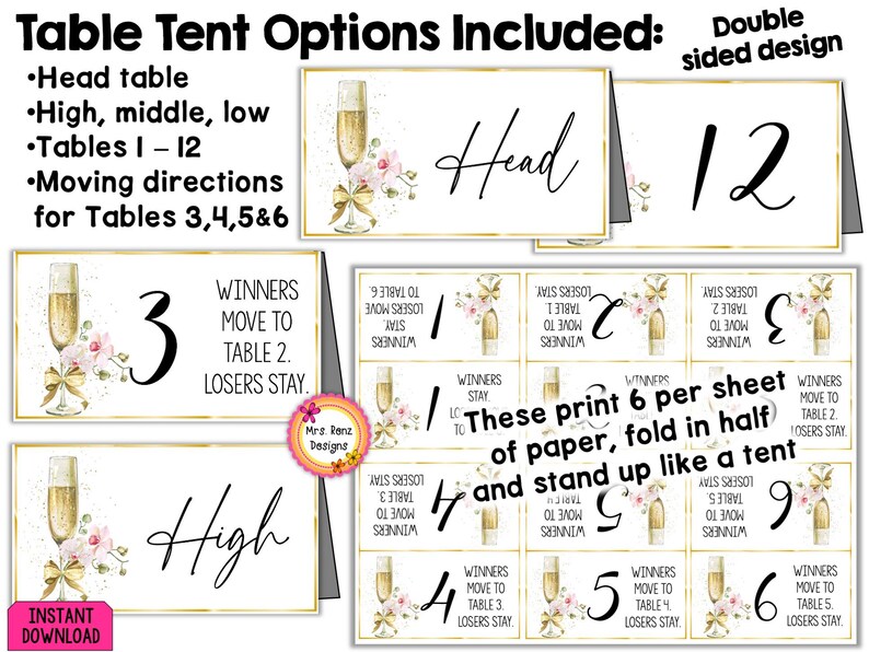 New Year Bunco Party Bundle: Score Cards, Invitations (digital Download ...