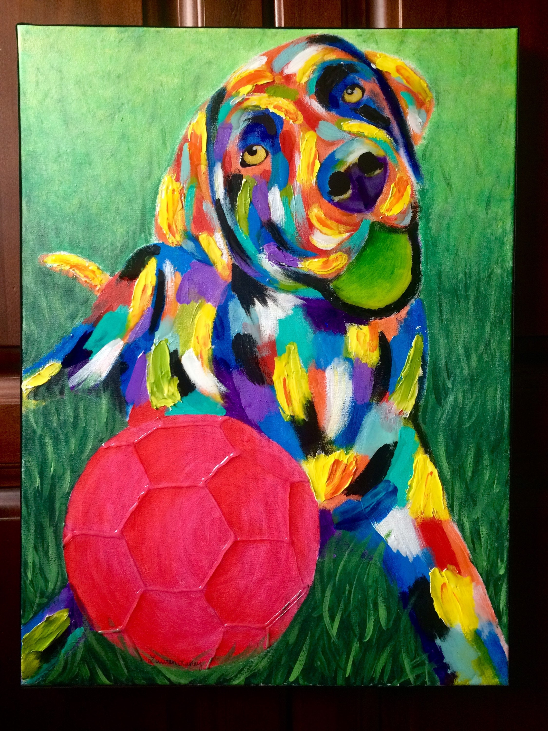 Custom Colorful Pet Painting Abstract - Etsy
