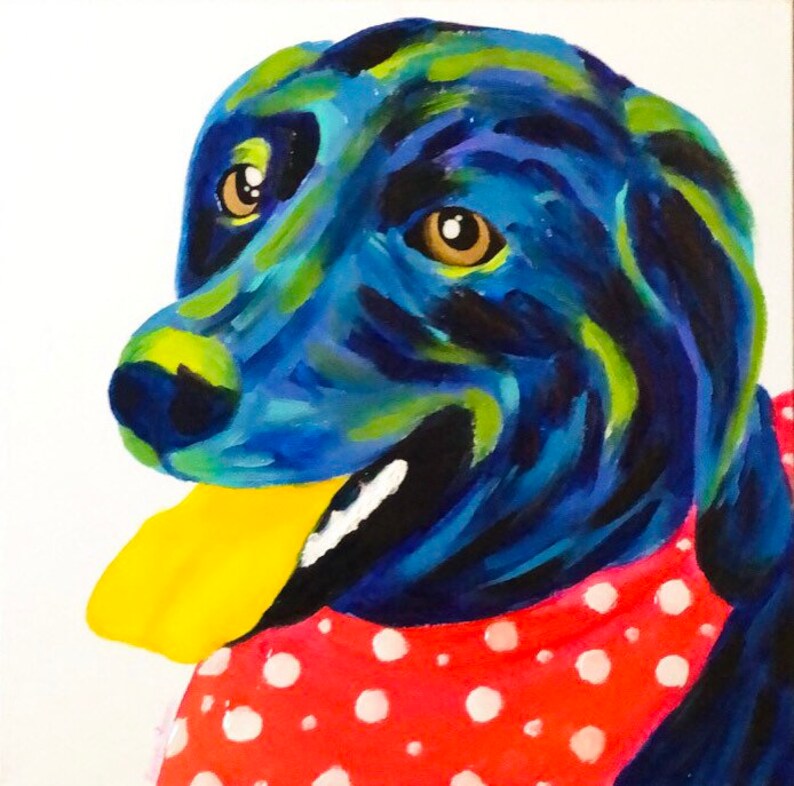 Custom Colorful Pet Painting Abstract - Etsy