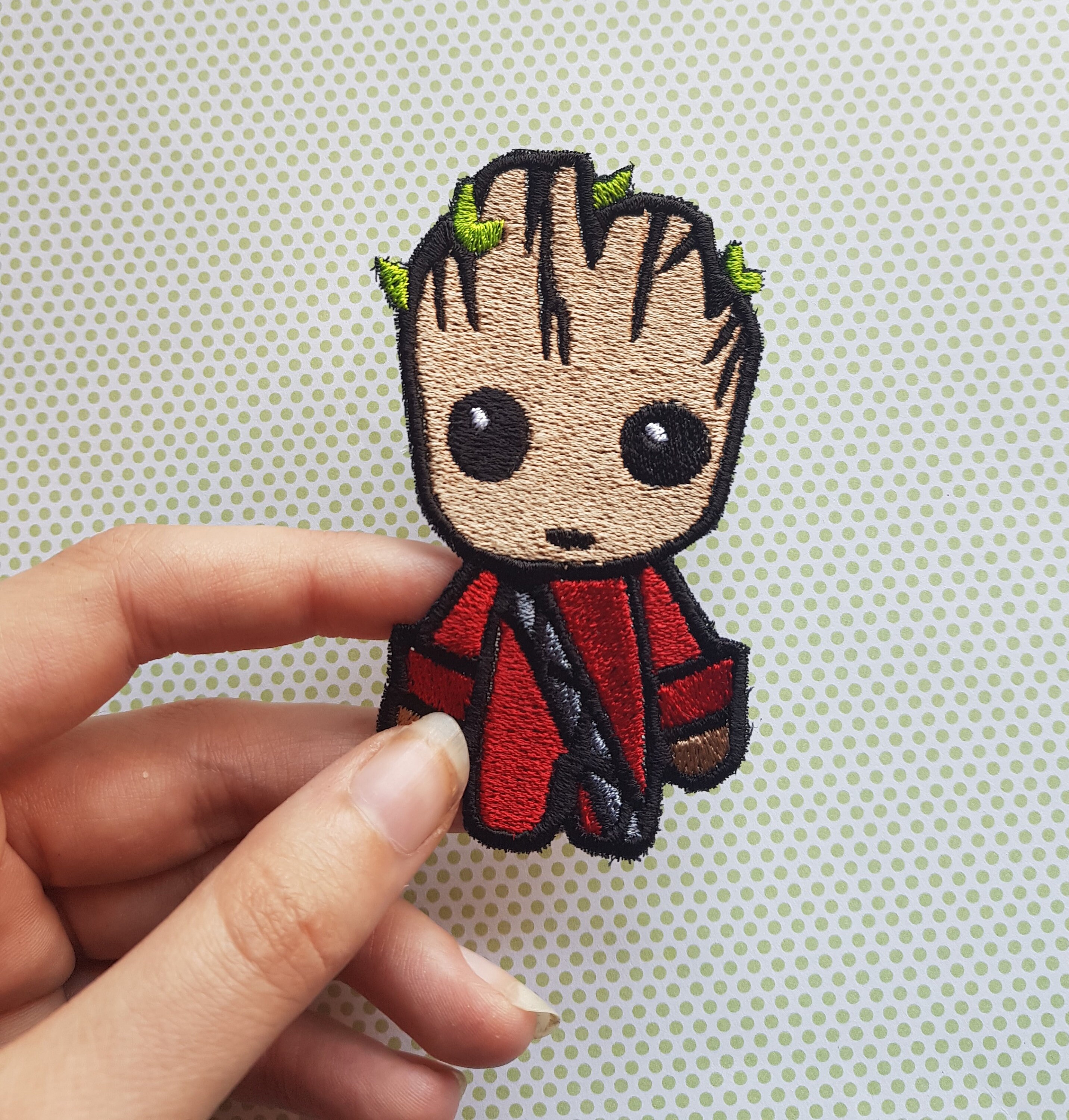 Baby Groot Sew-on Patch Decorative Patch Embroidered - Etsy 日本