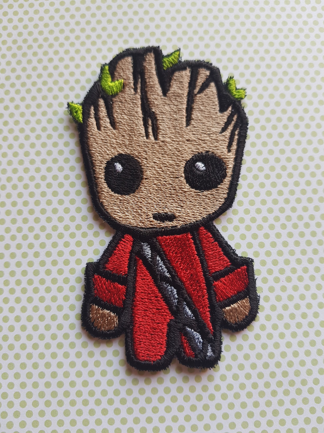 Baby Groot Sew-on Patch, Decorative Patch, Embroidered Applique, Sew-on ...