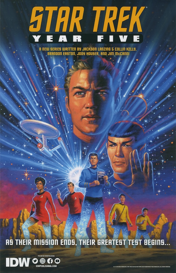 Star Trek Year Five Promotional Poster by Greg Hildebrandt - Etsy