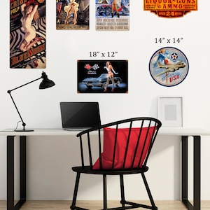 Vintage Style Metal Pinup Sign Wall Art Lipstick Hildebrandt Art - Etsy