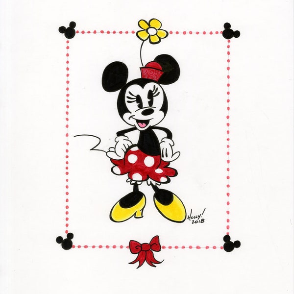 Minnie Mouse Ink Pen - Etsy