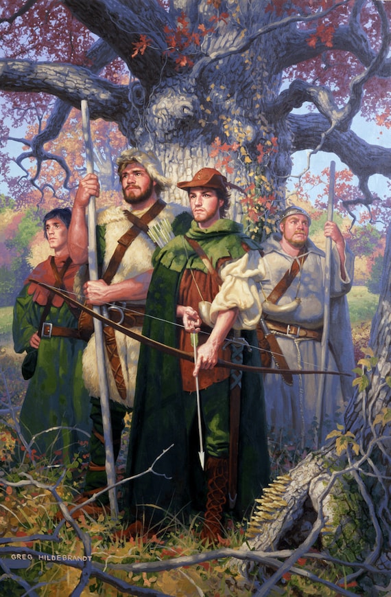 Robin Hood Medieval Drawing