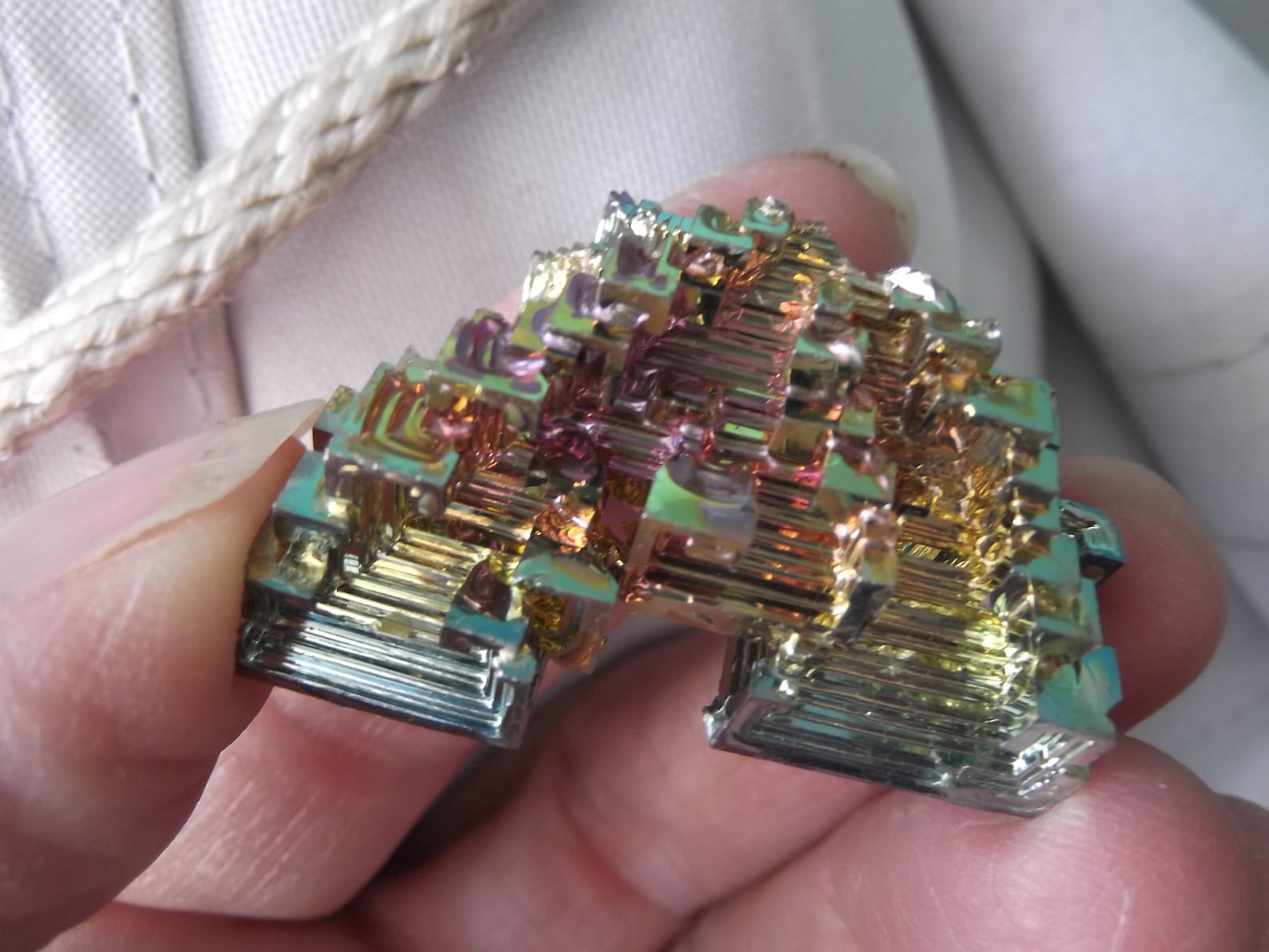 Bismuth crystalStone of transformationrainbow or | Etsy