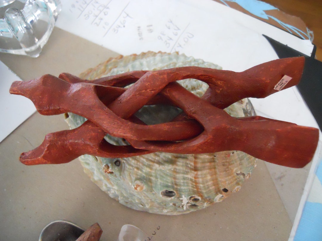 XXL Handcarved Wooden Display Stand,8"wood Tripod Stand,wood Carved 3 ...