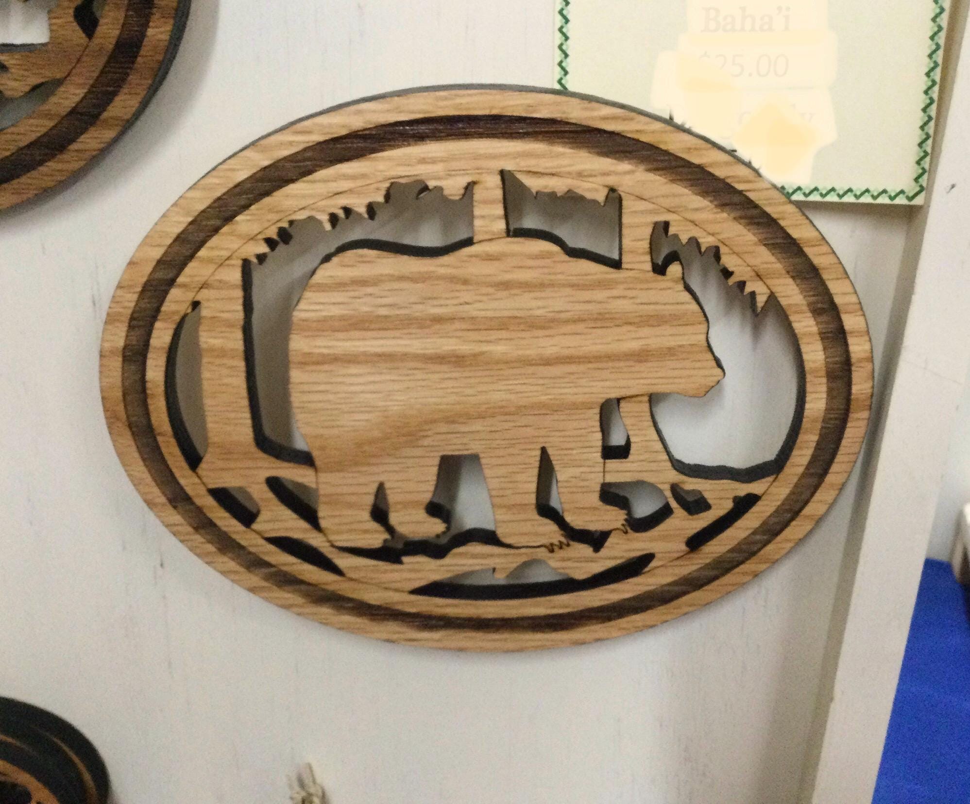 Maine Deer Bear Moose Wall Decor Wood Crafted Hanging Plaques - Etsy