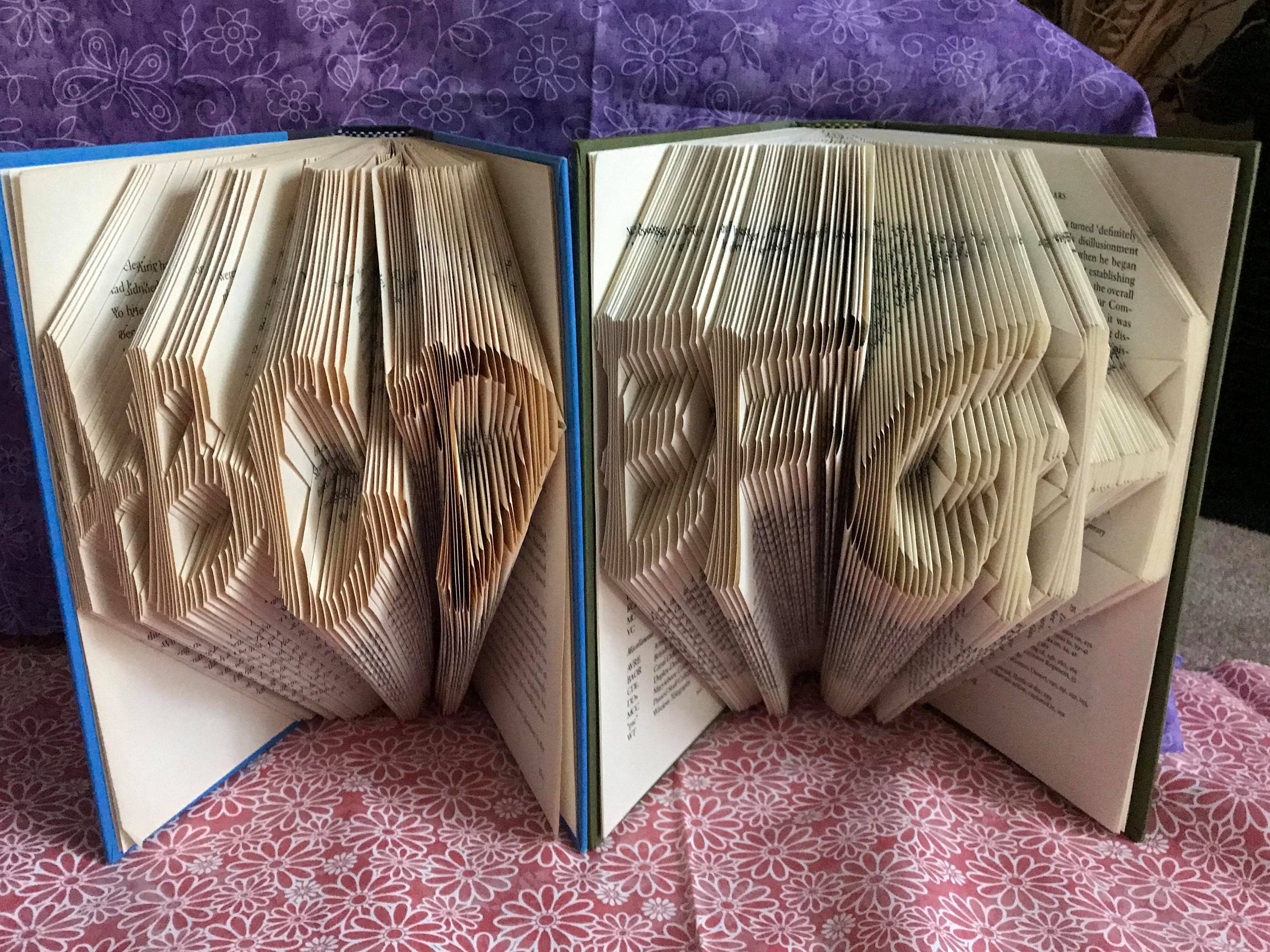 Full Book Folding Alphabet Pattern Including Numbers and - Etsy