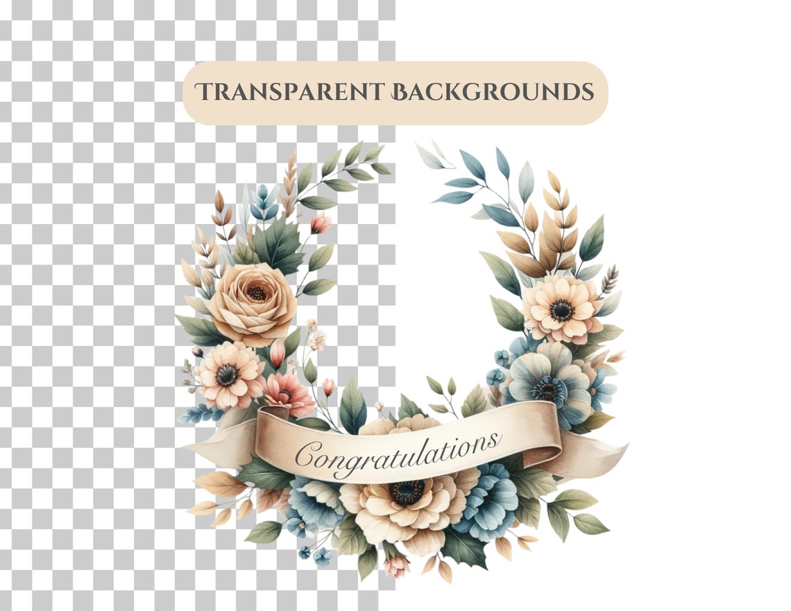 Watercolor Graduation Clipart Pack Transparent Background 2024, 2025 ...