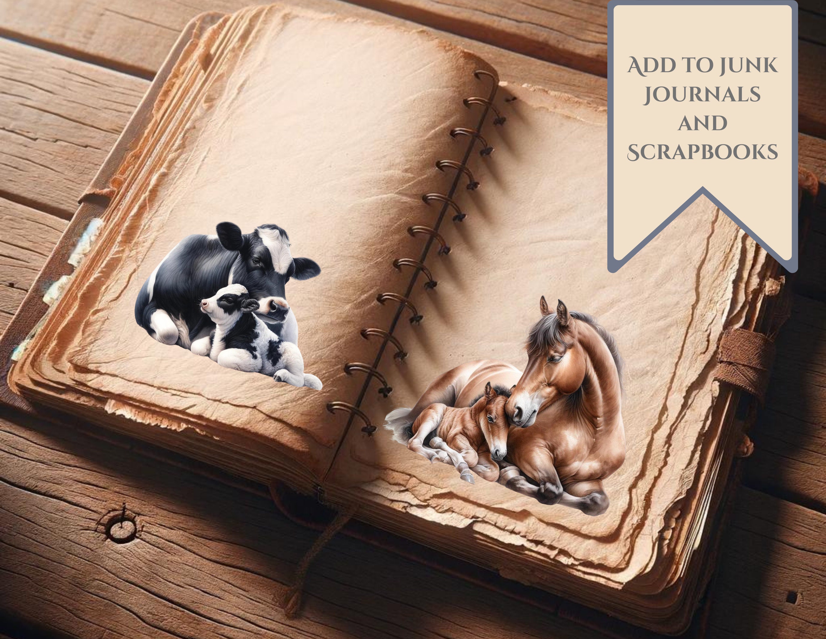 Mother and Baby Farm Animals Clipart Farm Clipart Transparent ...