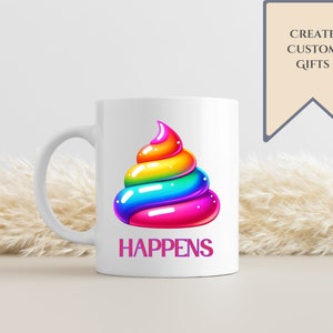 Unicorn Poop Clipart Pack - Transparent Background - Rainbow Poop Emoji ...