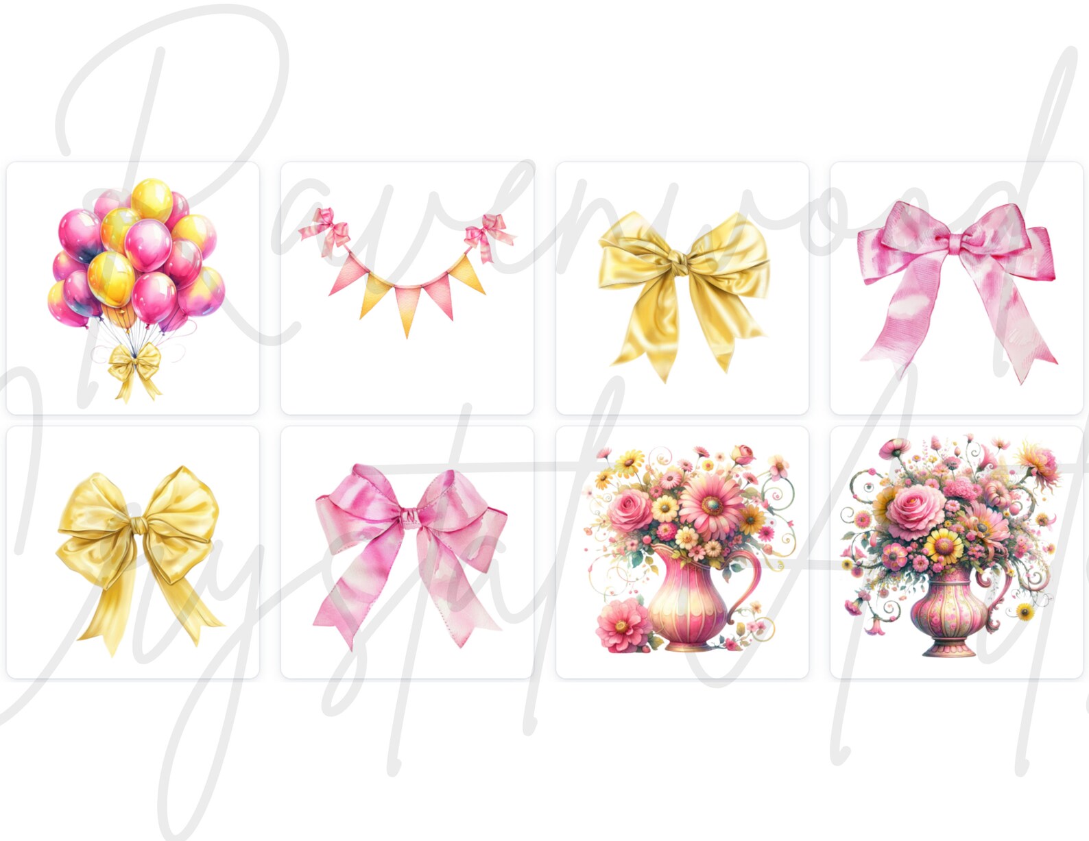 Pink Lemonade Clipart Pack - Transparent Background - Lemonade, Pink ...