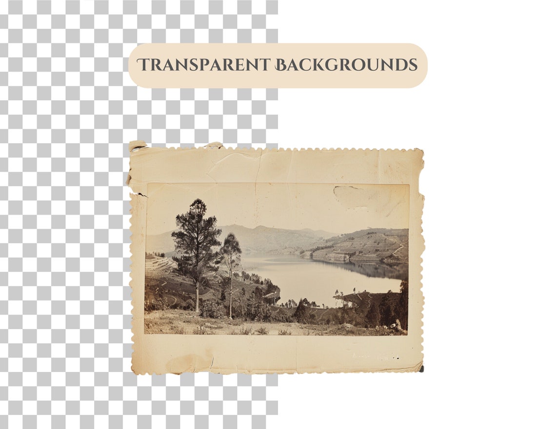 Vintage Photo Clipart 40 Pngs Instant Download Old Photos Png Vintage ...